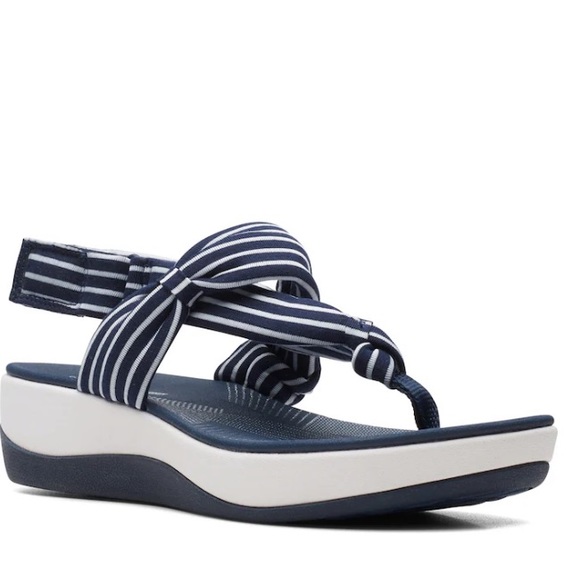 Clarks | Shoes | Clark Arla Nichole Fabric Sandals New With Tags Size ...